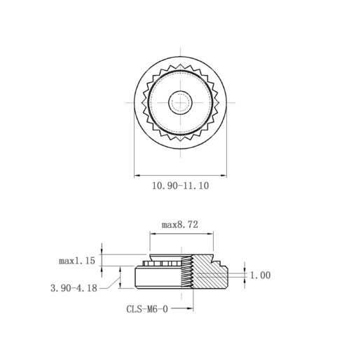 压铆螺母_304 压铆螺母 CLS-M6-0_泛沃 - 工品一号